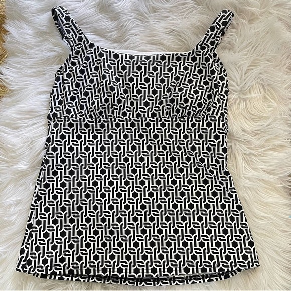 Lands' End | Swim | Lands End Black White Underwire Preppy Coastal ...